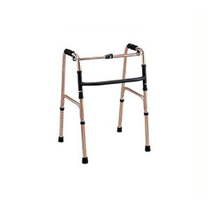 LIFELINE ADJUSTABLE FIXED FOLDING WALKING FRAME (BRONZE)(10/1060B/30EL
