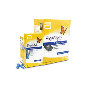 FREESTYLE OPTIUM NEO BLOOD GLUCOSE METER KIT + STRIP 25S + LANCET 100S