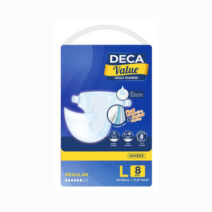 DECA VALUE ADULT DIAPER L 8S