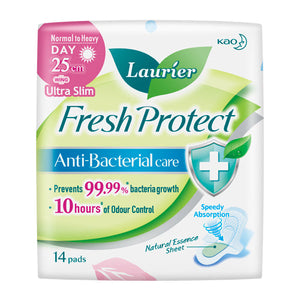 LAURIER SUPER SLIMGUARD FRESH PROTECT ANTI-BAC DAY ULTRA SLIM 25CM WIN